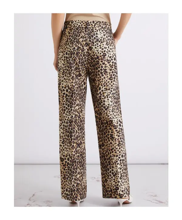 Marella Linen-blend Basketweave Trousers