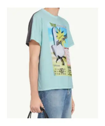 MAISON MARGIELA Crew-neck T-shirt - Turquoise