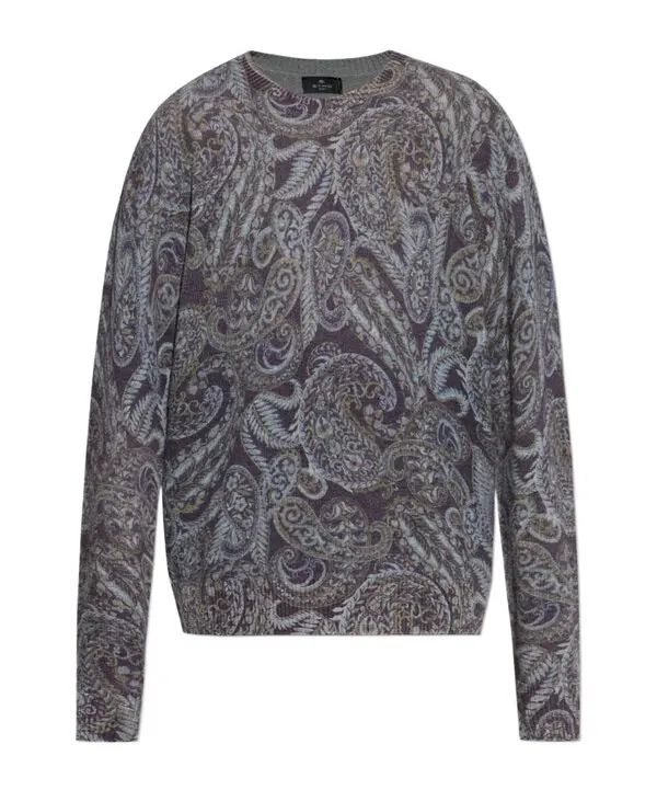 Etro Paisley Patterned Crewneck Jumper