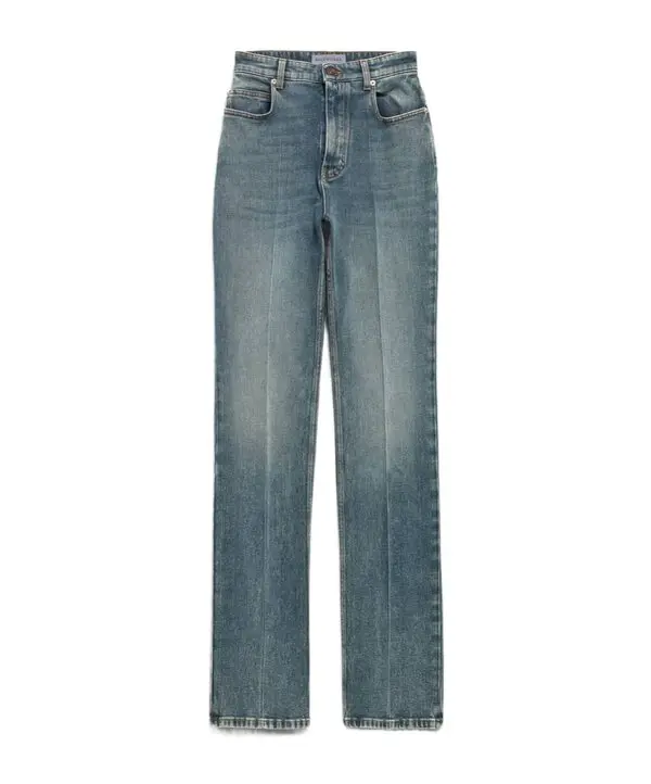 Balenciaga High-waisted Skinny Jeans - Blue