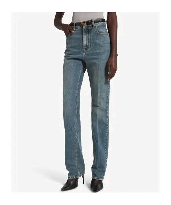 Balenciaga High-waisted Skinny Jeans - Blue