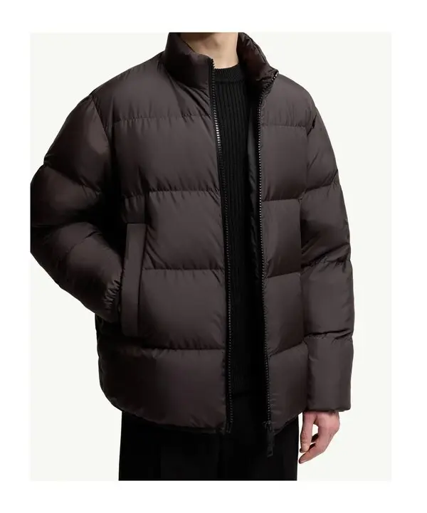 Moncler Erterle Zip-up Puffer Jacket - Brown