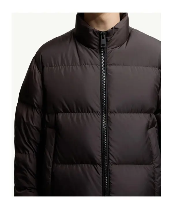 Moncler Erterle Zip-up Puffer Jacket - Brown