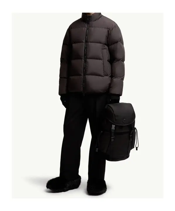 Moncler Erterle Zip-up Puffer Jacket - Brown