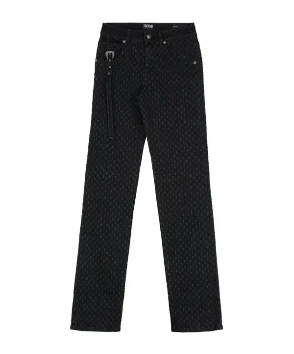 Versace High Rise Slim Fit Jeans - Black