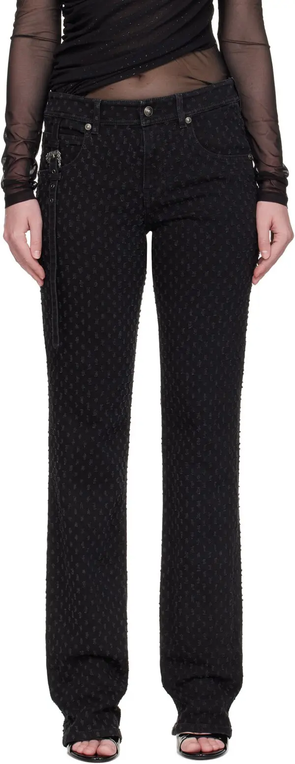 Versace High Rise Slim Fit Jeans
