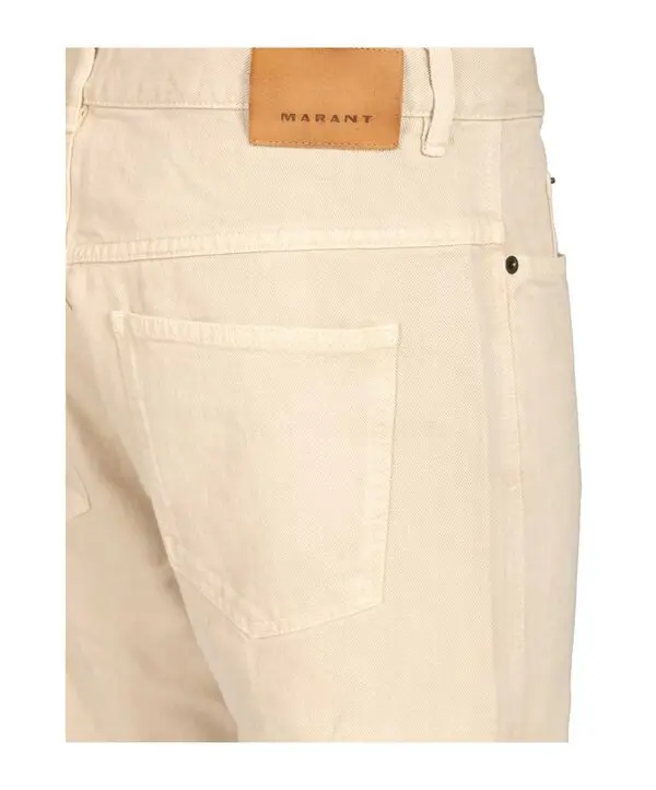 Isabel Marant Étoile Straight Leg Jeans - Beige