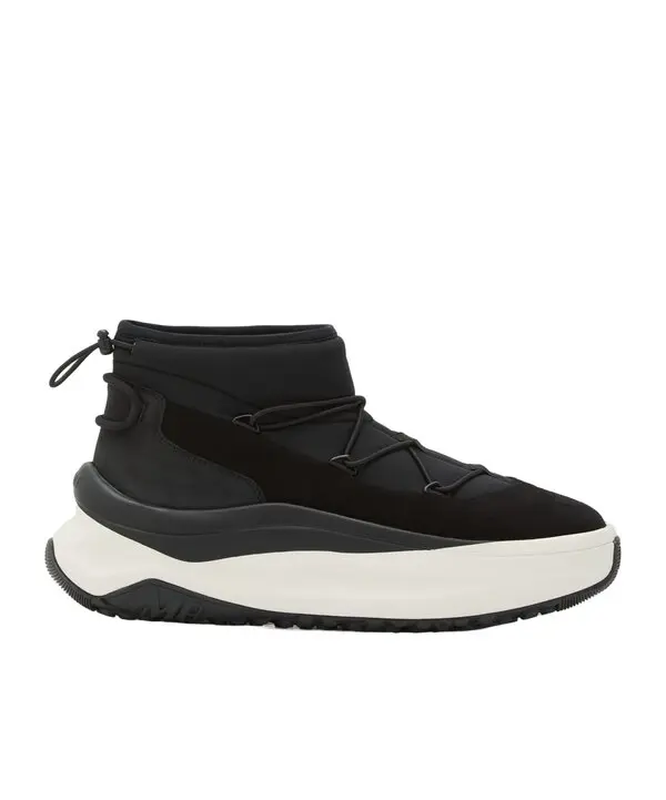 Moon Boot Lace-up Platform High-top Sneakers - Black