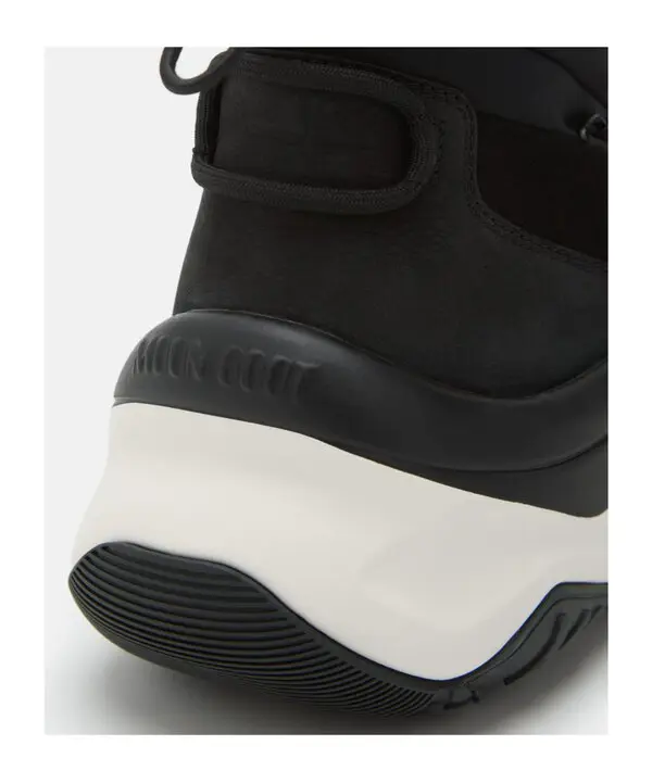 Moon Boot Lace-up Platform High-top Sneakers - Black