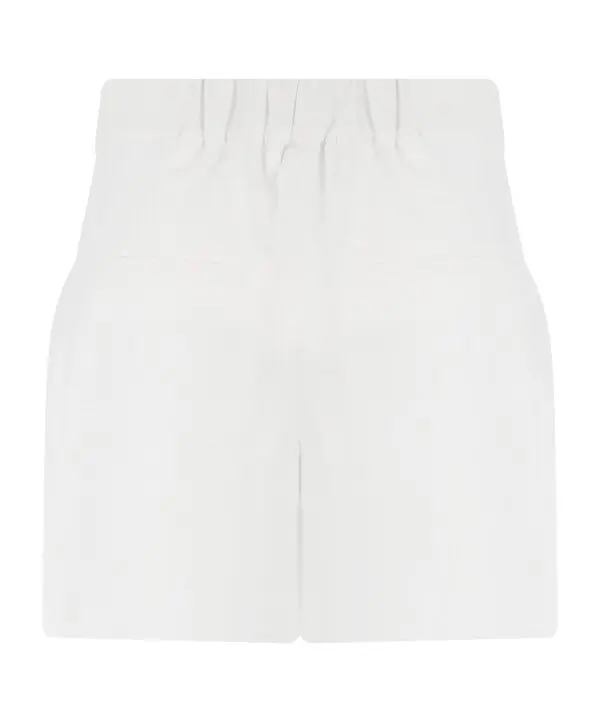 Veronica Beard Marbeau Pleated High-waist Shorts