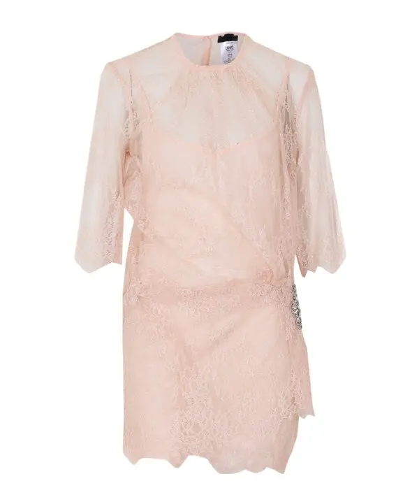 Liu Jo Lace Mini Dress - Pink