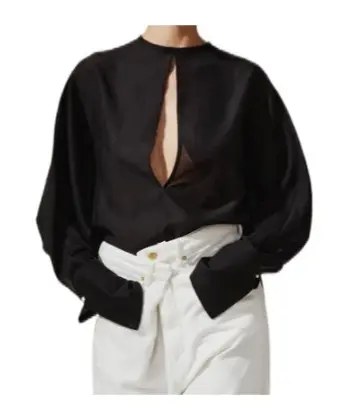 DARKPARK Asymmetric Semi-sheer Shirt