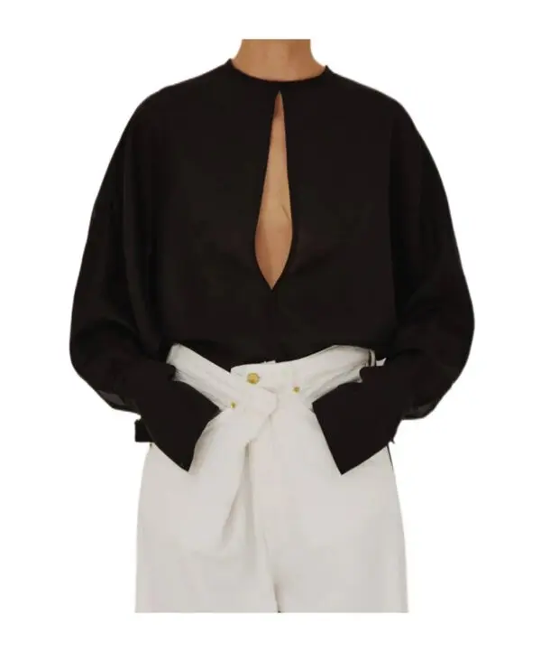 DARKPARK Asymmetric Semi-sheer Shirt