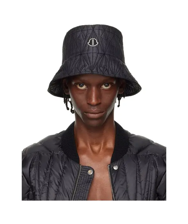 Moncler Quilted Logo Bucket Hat