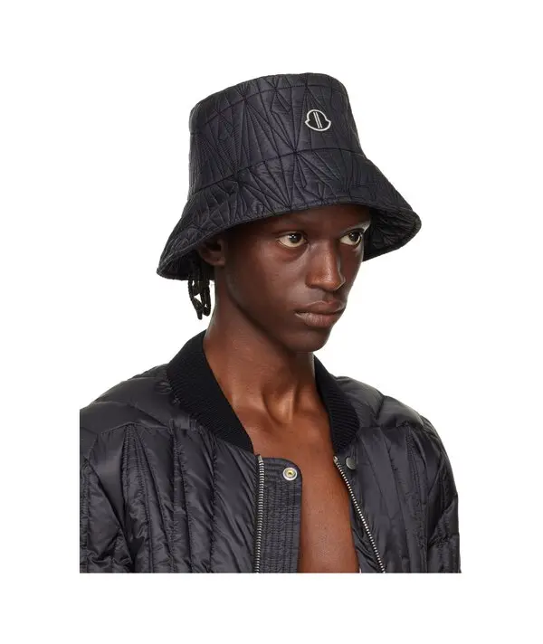 Moncler Quilted Logo Bucket Hat