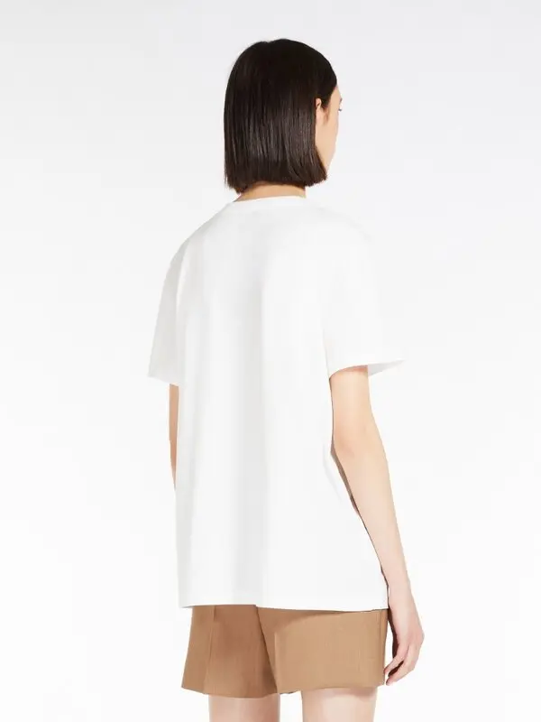 Max Mara Embroidered Slogan T-shirt