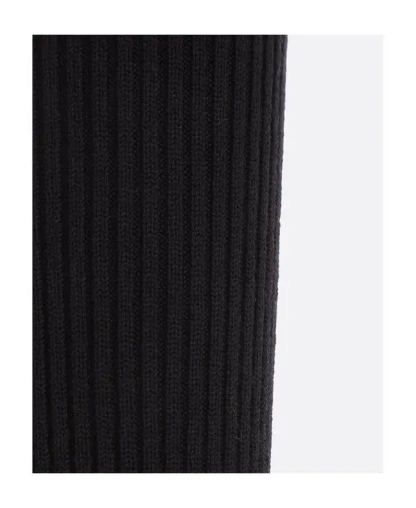 Alexander McQueen Cut-out V-neck Ribbed Jumper
