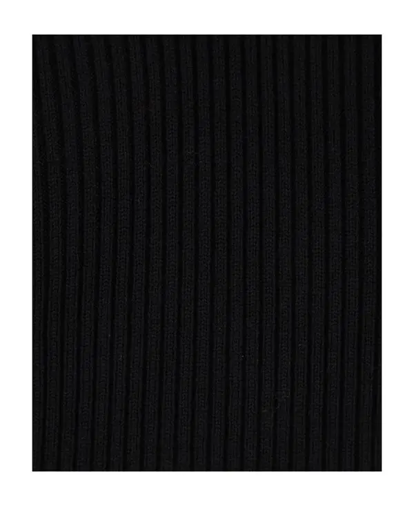 Alexander McQueen Cut-out V-neck Ribbed Jumper