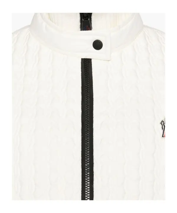 Moncler High Neck Quilted Cardigan