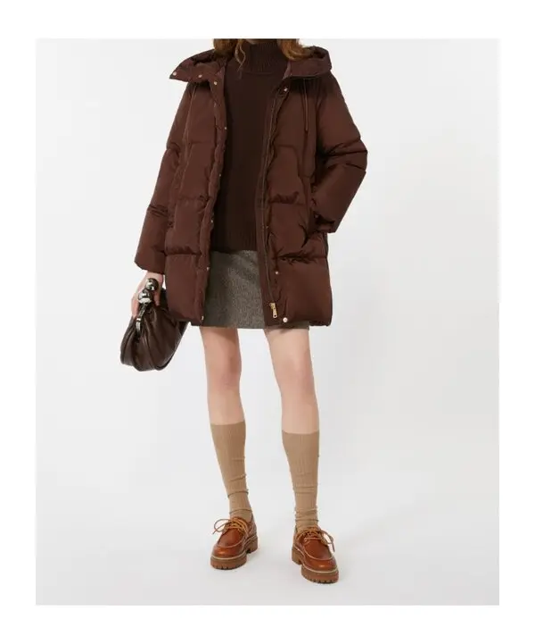 Max Mara Long-sleeved Padded Jacket With Hood