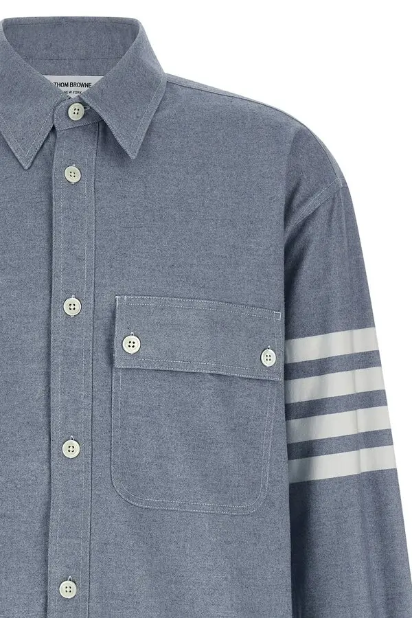 Thom Browne 4-bar Flannel Shirt