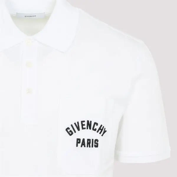 Givenchy Logo Embroidered Short-sleeved Polo Shirt - White