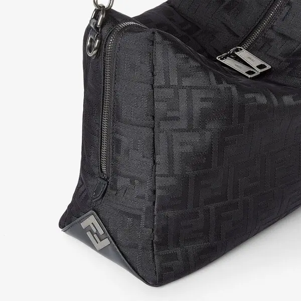 Fendi Monogram Shoulder Bag - Black