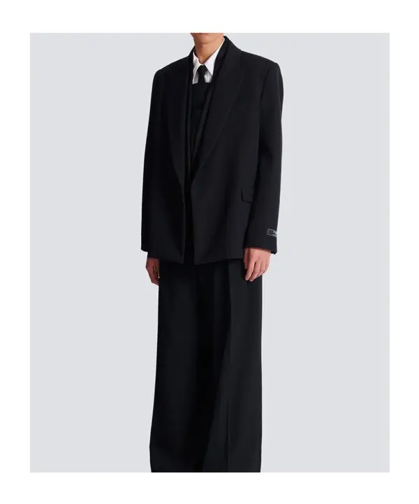 Balmain Grain De Poudre 1-button Jacket
