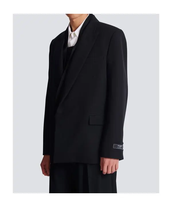 Balmain Grain De Poudre 1-button Jacket