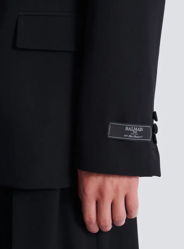 Balmain Grain De Poudre 1-button Jacket