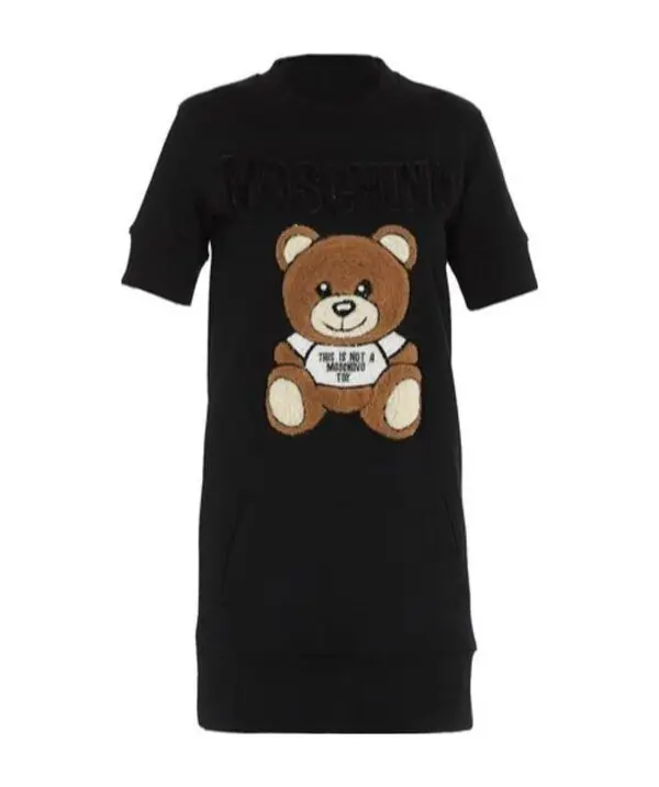 Moschino Teddy Bear Embroidered Dress