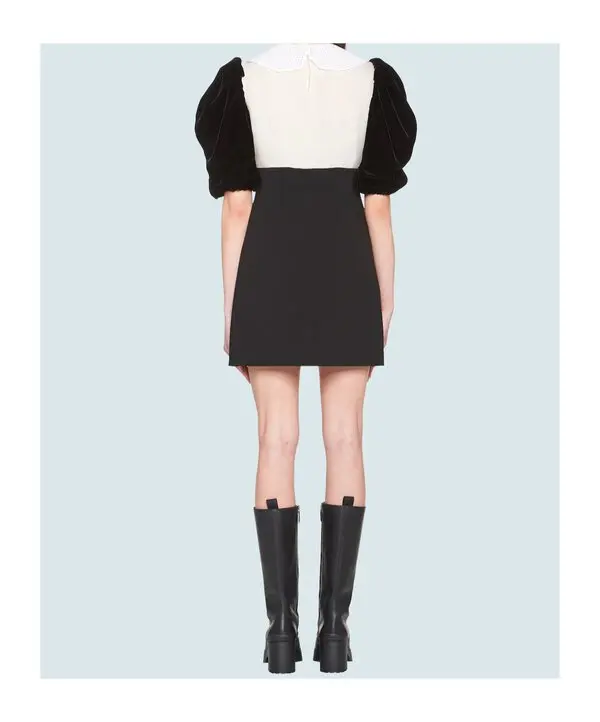 Miu Miu Puff Sleeve Mini Dress
