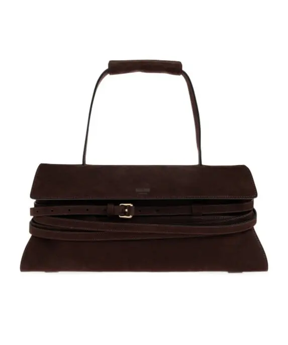 Moschino Flap Handbag With Decorative Strap