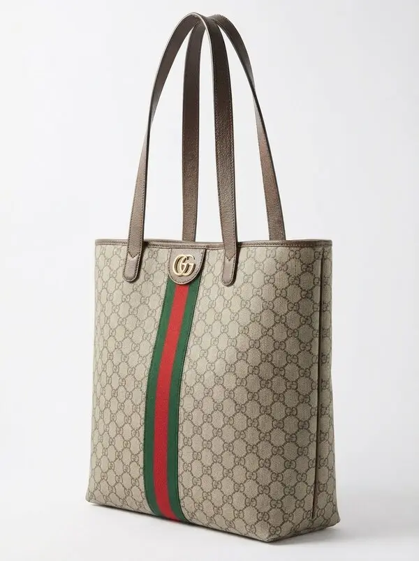 Gucci Ophidia Shopper Shoulder Bag - Beige And Brown