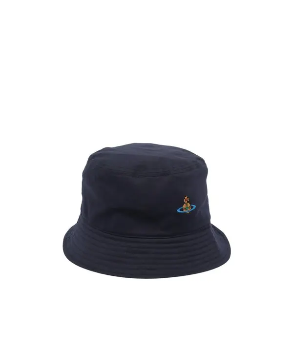 VIVIENNE WESTWOOD Embroidered Logo Bucket Hat - Black