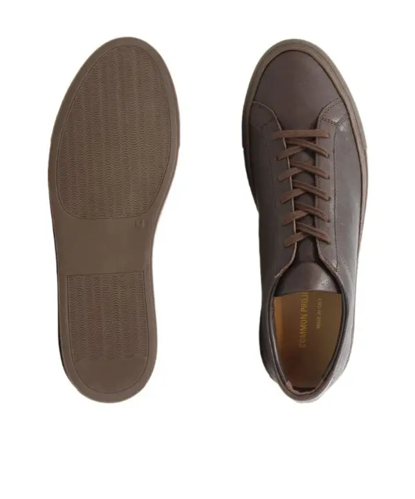 COMMON PROJECTS Achilles Premium Leather Sneakers - Brown