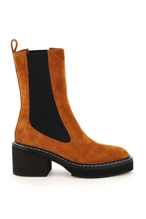 Khaite Calgary Block Heel Boots - Black