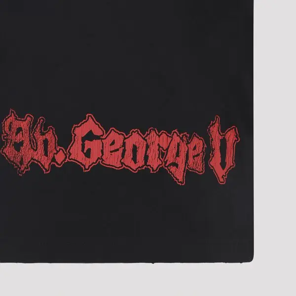 Balenciaga Graphic Print T-shirt - Black
