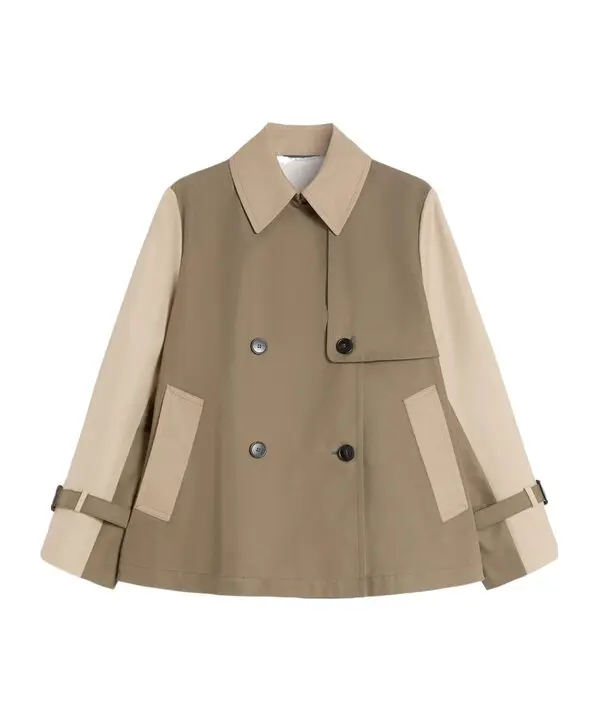 Max Mara Biglia Gabardine Trench Coat - Brown