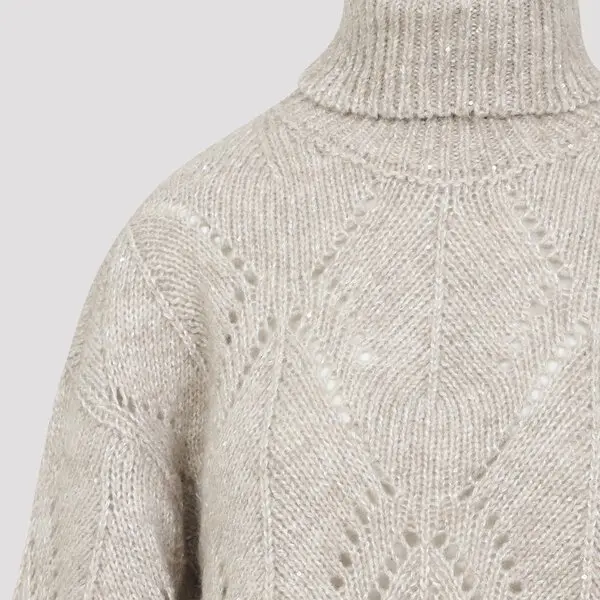 Peserico Perforated High-neck Knitwear