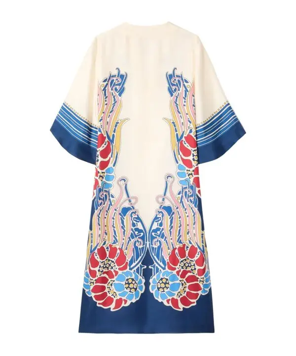 La DoubleJ Floral Print Kaftan Beachwear