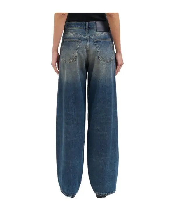 HAIKURE Belt Loop Wide Leg Jeans