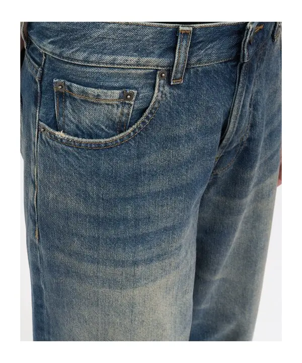 HAIKURE Belt Loop Wide Leg Jeans