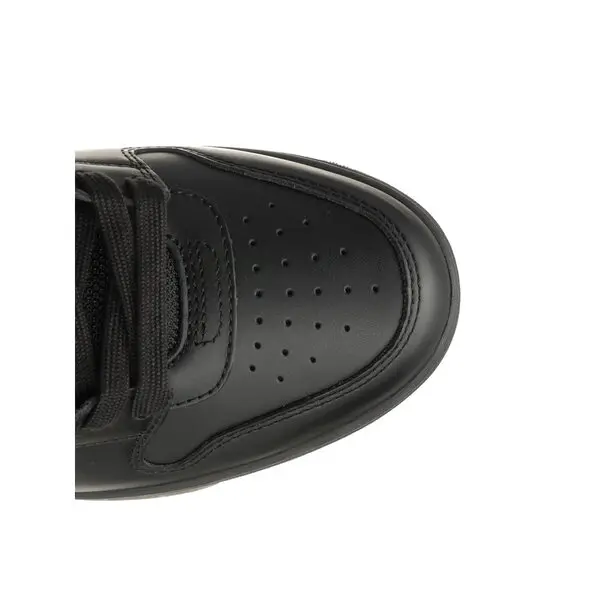 Off-White Round Toe Low-top Sneakers - Black
