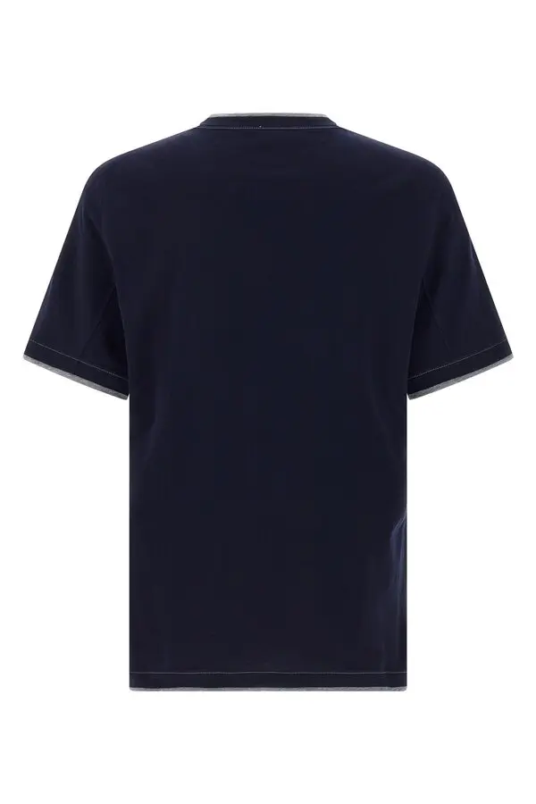 Brunello Cucinelli Logo Embroidered Layered T-shirt - No