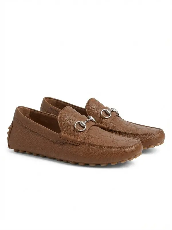Gucci Driver With Horsebit - Brown