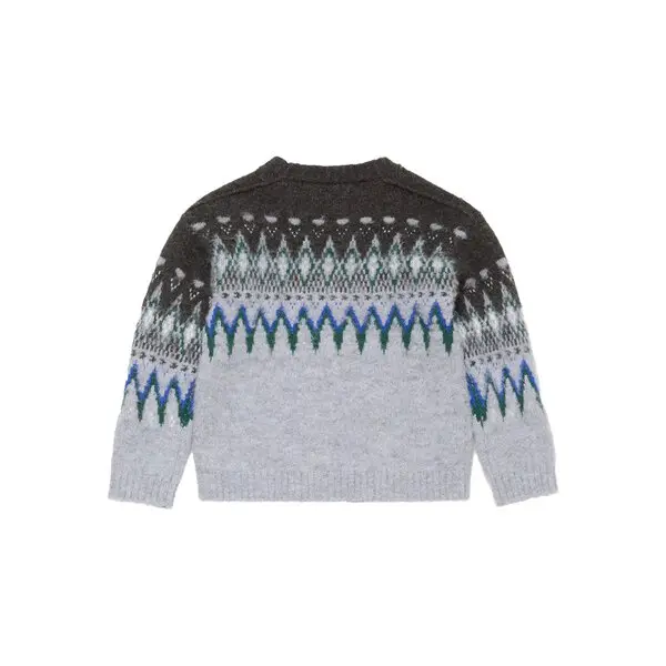 Acne Studios Crewneck Knitted Top With Nordic Patterns