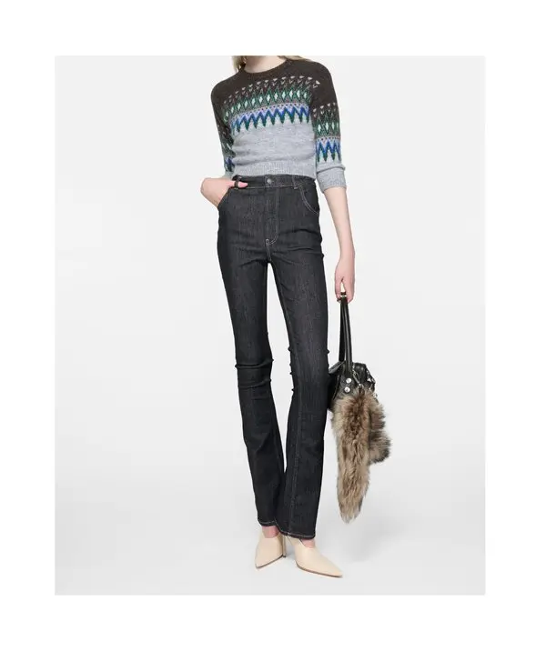 Acne Studios Crewneck Knitted Top With Nordic Patterns