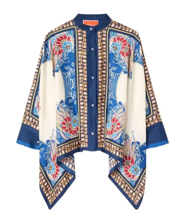 La DoubleJ Printed Shirt - Blue
