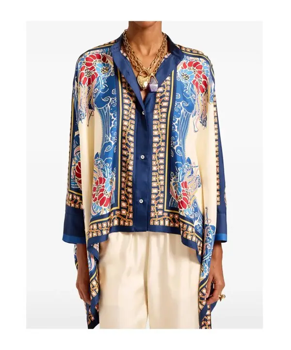 La DoubleJ Printed Shirt - Blue